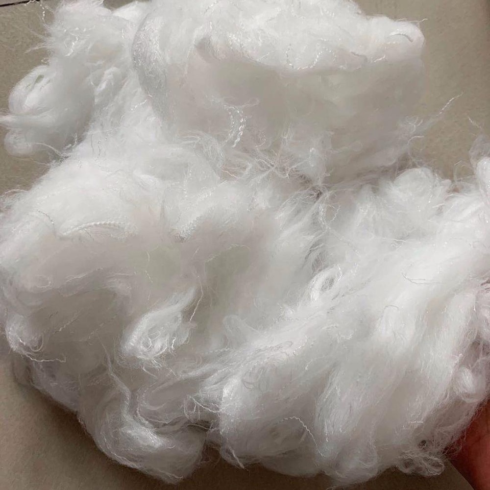 AA Grade Polyester Staple Fiber Crimp High / Medium / Low For Textile ...