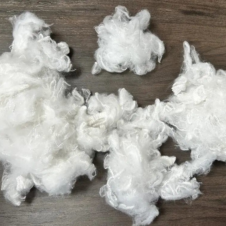 AA Grade White Low Crimp Polyester Fiber With 100% Material